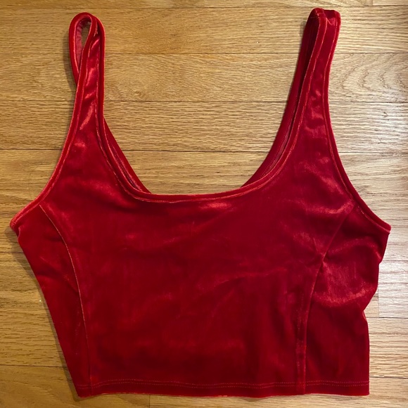 Forever 21 | Tops | Red Velvet Crop Top | Poshmark